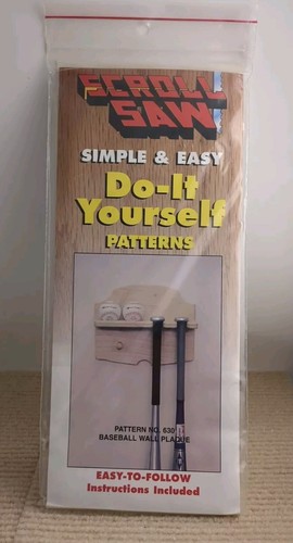 Yard Art Scroll Saw # 630 Baseball Wall Plaque Woodcraft Patterns Uncut ...