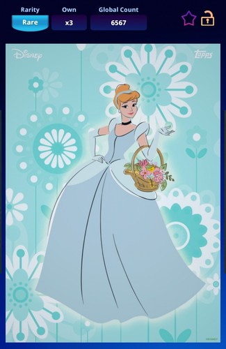 Topps Disney Collect Digital Welcome Sunshine CINDERELLA Springtime ...