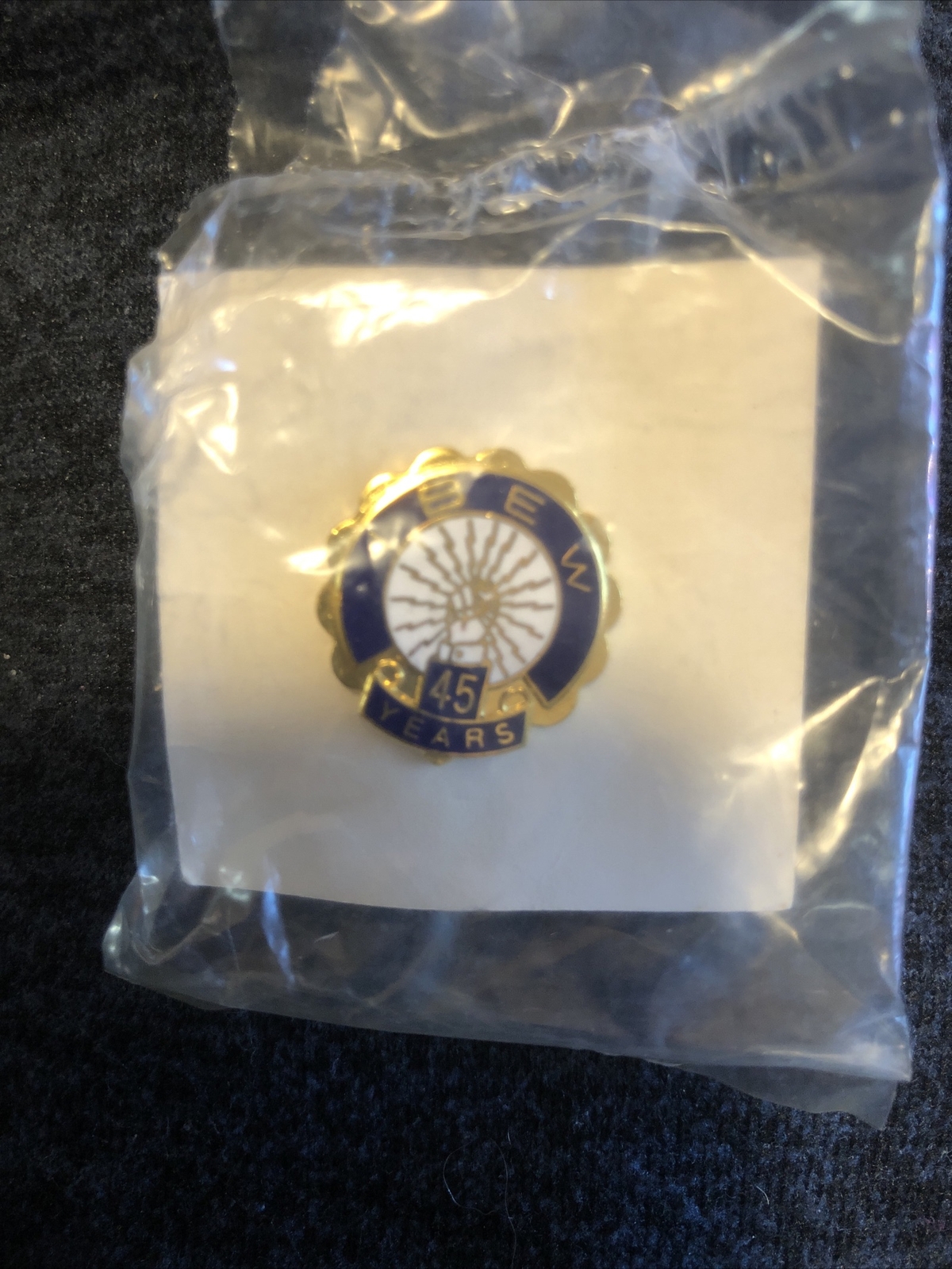 IBEW International Brotherhood of Electrical Workers 45 Years Pin | eBay