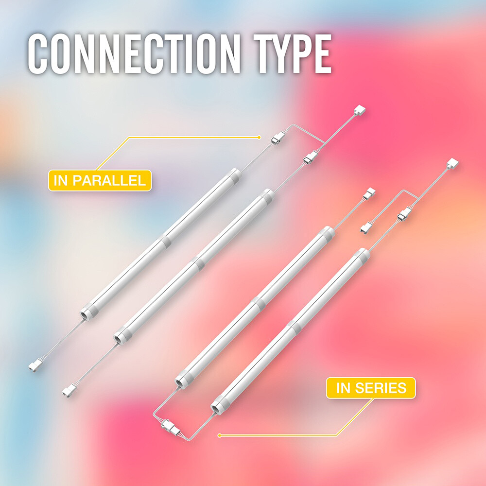 2pcs Hose Pipe Aura Sync 33cm 30 LED AIO Tube Sleeve Soft Rubber for PC ...