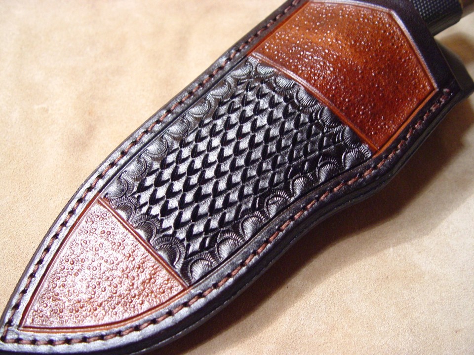 Custom Leather Sheath for Buck Vanguard, Buck Zipper (left hand) | eBay