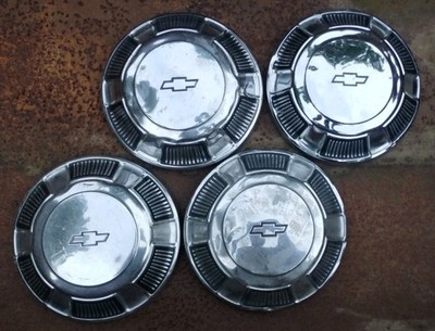 1968 1969 1970 Set Of 4 Chevy Chevrolet Poverty Hubcaps 10.5" Impala | eBay