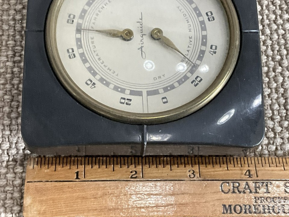 Vintage 1950s Airguide Desktop Thermometer/Hygrometer By Fee ...