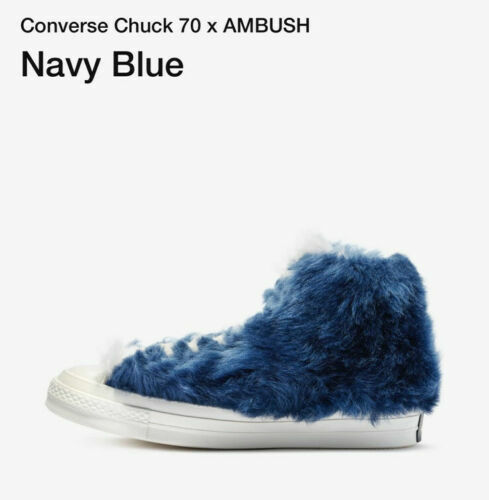 Converse Ambush Chuck Taylor 70 Hi Fuzzy Navy Blue Size 10.5 170587C ...
