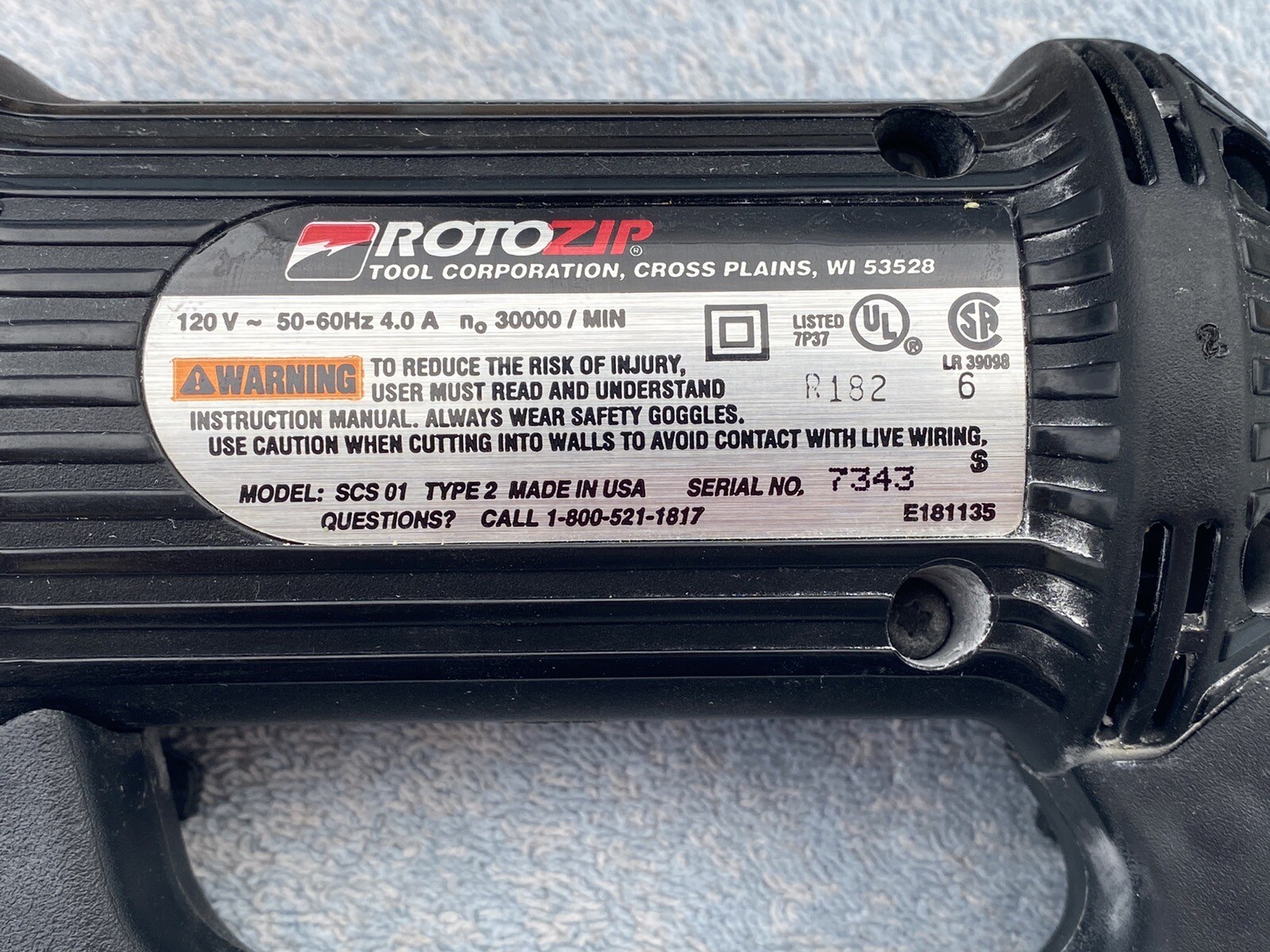 Rotozip SCS01 Spiral Saw & Circle Guide ZM101 Zip Mate Attachment & New ...