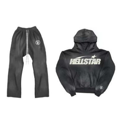 Hellstar Uniform Hoodie and Pants Black (Full Set) | eBay