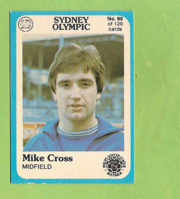 1978 SCANLENS SOCCER CARD #99 MIKE CROSS, SYDNEY OLYMPIC | eBay