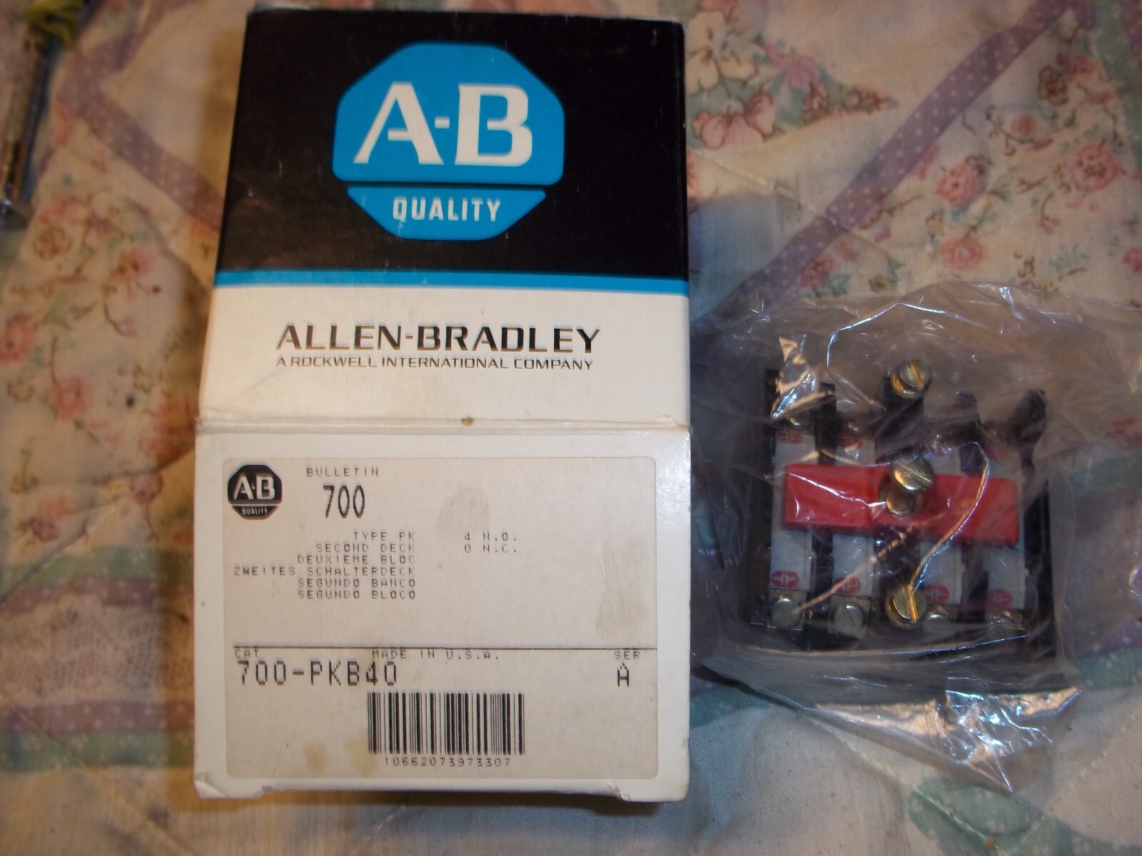 1 NIB Allen Bradley 700 PKB40 pk for a type P relay adder block free ...