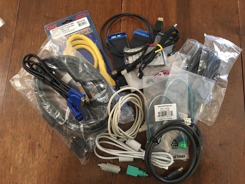 miscellaneous lot of Computer Cords, Wires, and Connectors | eBay