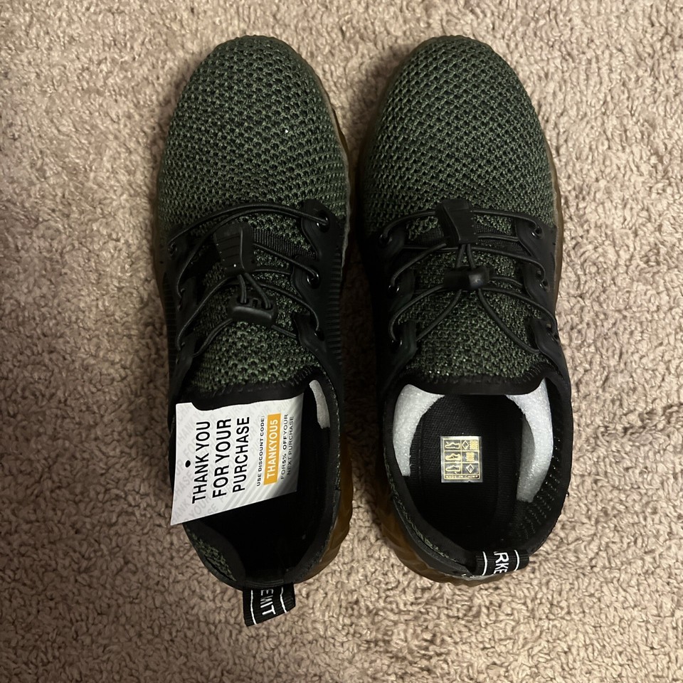 NEW The Invincible Shoes Defender Steel Toe Shoes in Emerald Size 8 | eBay