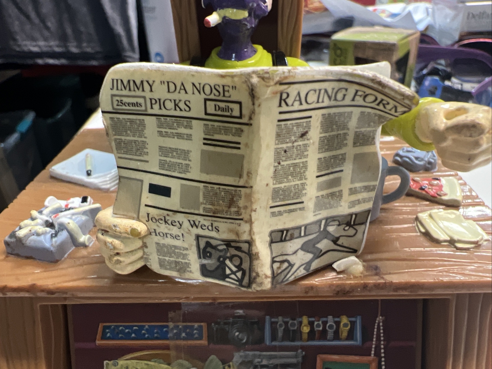 Vintage 1996 Men In Black MIB Jeebs Rotating Head Action Figure Desk ...