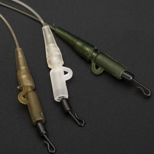 Long lasting Fluorocarbon Carp Leaders with Quick Change Swivels Safety ...