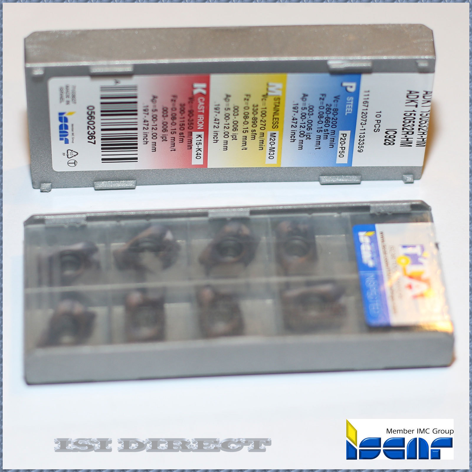 ADKT 150532R HM IC928 ISCAR *** 10 INSERTS *** 1 FACTORY PACK | eBay