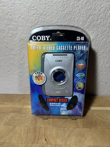 Coby CX-49 Stereo Cassette Tape Player & AM FM Radio Free Earphones New ...