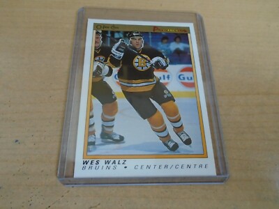 1990-91 OPC PREMIER / 127 WES WALZ BOSTON BRUINS | eBay