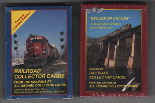 1991 SOO LINE RAILROAD COLLECTOR CARDS PREMIER ALL ABOARD SERIES 1+2 ...
