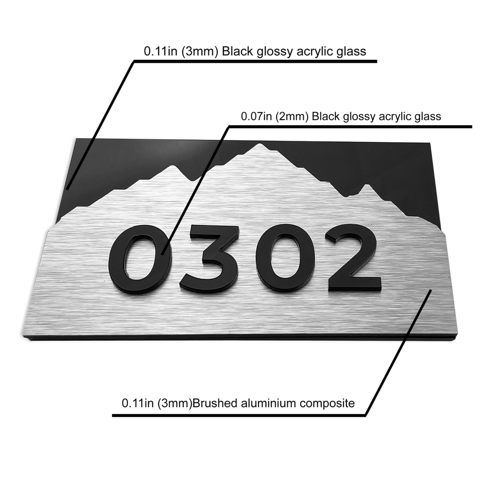 Suite Room Sign - Apartment Signage - Custom Number Plates - Hotel Door ...