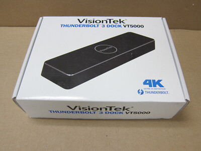 VISIONTEK VT5000 Dual 4K Thunderbolt 3 Dock HDMI VGA DP 901227CA ...