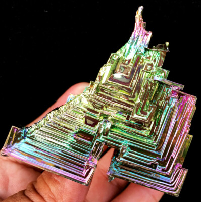 245g WOW! New RARE RAINBOW Bismuth Specimen-Mineral Gemstone UNIQUE ...