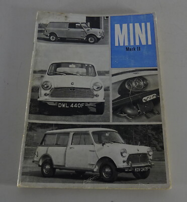 Manuale / Guida Austin / BMC Mini MK. II Aggiornato 03/1968 | eBay