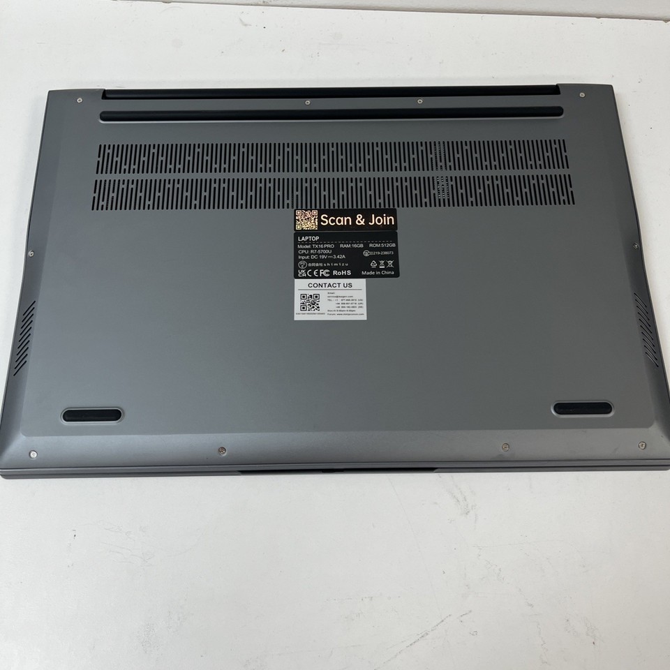 Kaigerr TX16Pro 16” Laptop Win 11 Ryzen 7 5700U 16GB DDR4 RAM 512GB SSD ...