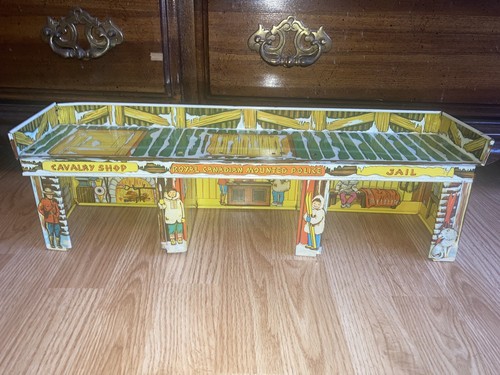 Ideal 1950s Tin Litho Royal Canadian Mounties HQ Playset - Nice Box ...