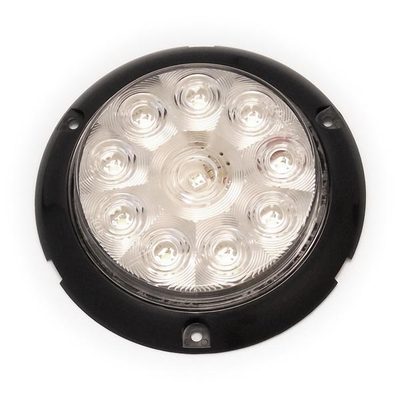 10 LED 4" Round Surface Mounted White Backup Reverse Light 12 Volt DC ...