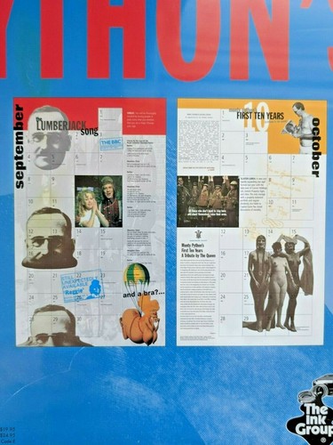 Monty Python's Flying Circus 1999 Wall Calendar, New, Sealed, Frameable ...