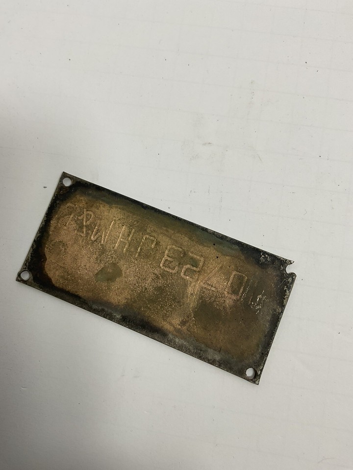 Antique Name Plate Badge Built by Roller-Smith Bethlehem Pa. | eBay