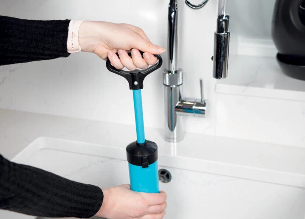 Drain Buster Blockages Chemical Free High Pressure Suction Unblock Sink ...