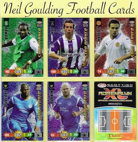 Panini Adrenalyn XL ☆ SCOTTISH PREMIER LEAGUE 2010-11 - INSERT ...