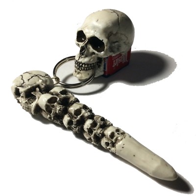 Made in USA Skull Pool Billiards Cue Pocket Chalker Holder Chalk Stick ...
