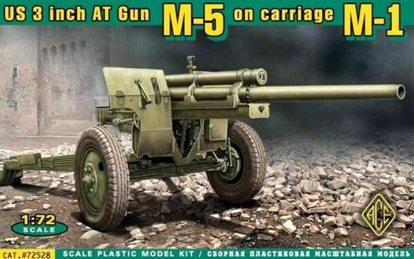 ACE US M5 3 Inch Anti-tank Gun W/m1 Carriage - Plastic Model Military ...