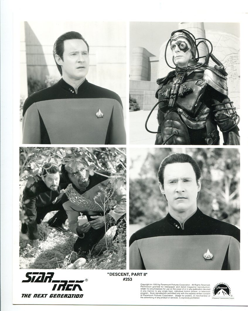 8x10-B&W-Still-Star Trek: The Next Generation-Descent, Part II #253-NM ...