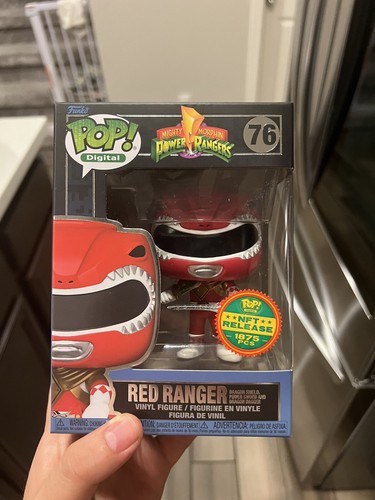 Funko Pop Digital Power Rangers Red Ranger Dragon Dagger Legendary In ...
