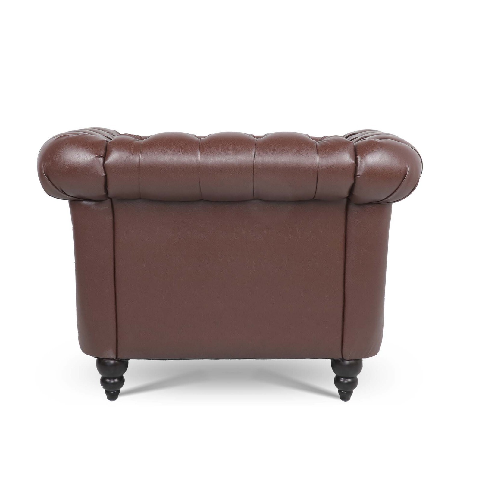 Tufted Chesterfield 3 Seater Sofa + Single Arm Sofa Optional,Fine PU ...