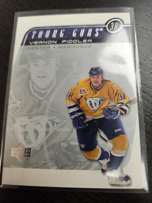 2002-03 VERNON FIDDLER UPPER DECK YOUNG GUNS ROOKIE CARD NASHVILLE ...