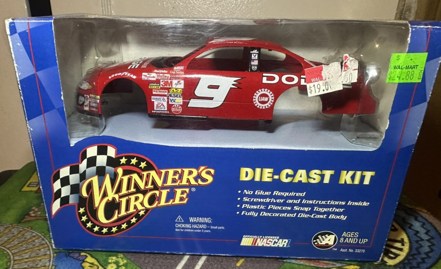 Winner's Circle 2002 NASCAR #9 Bill Elliott 1:24 Scale Die-Cast Kit Car ...
