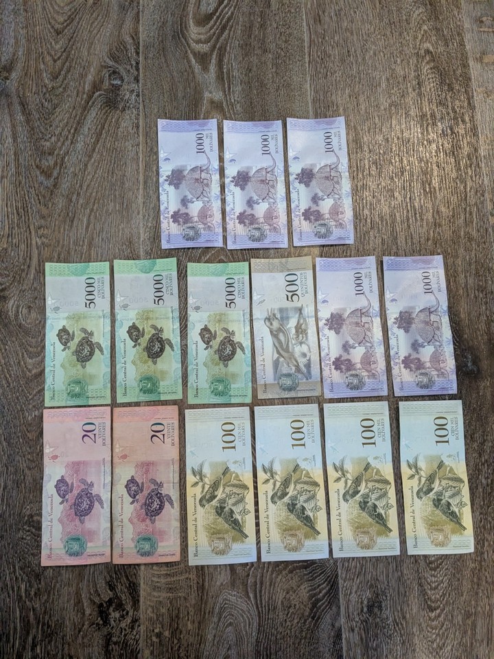 Venezuelan Bolívar Banknote Collection | 14 Notes | Uncirculated Paper ...