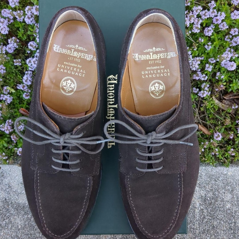 Union Imperial Brown Suede U Tip Men’s Dress Shoes Used | eBay