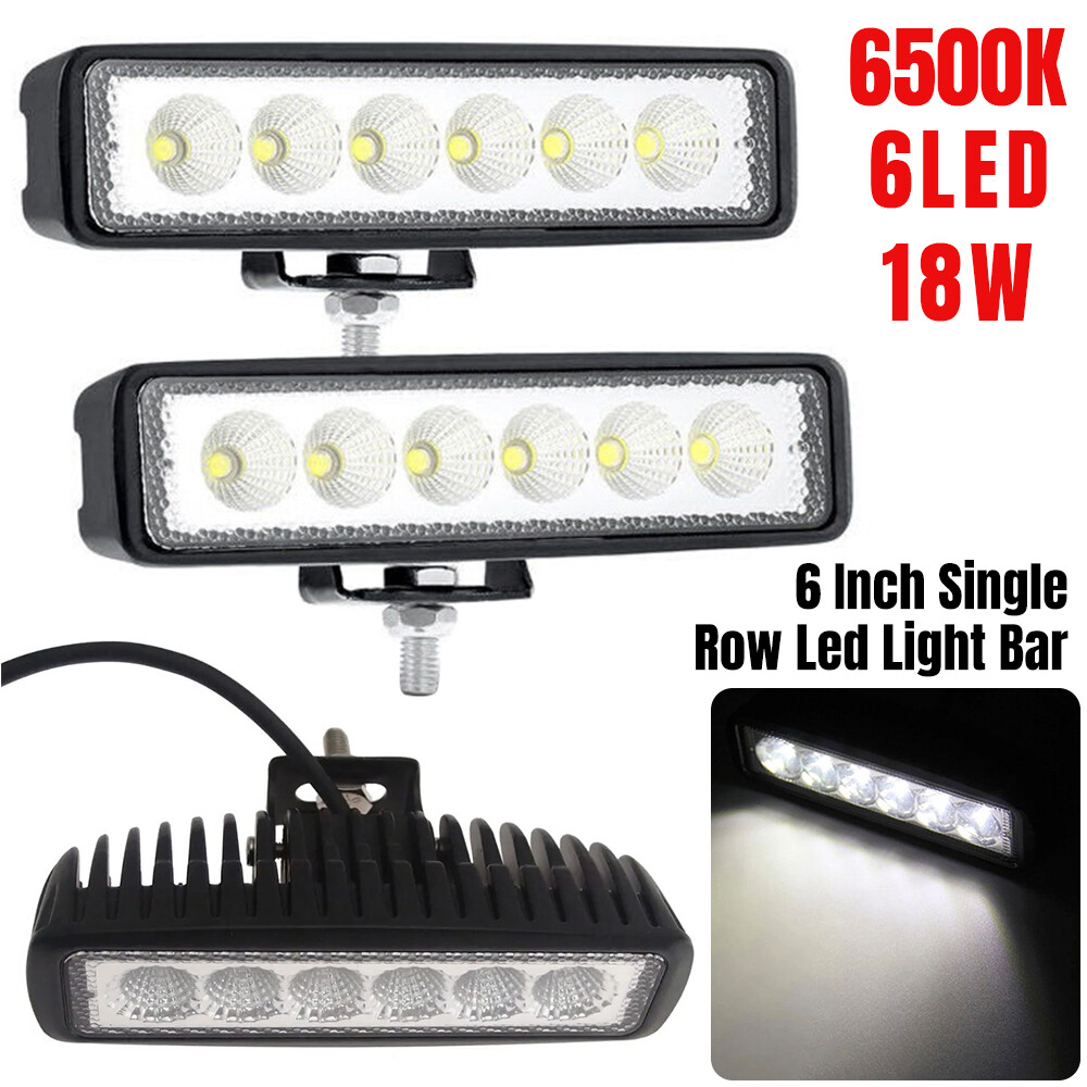 2/4X 12V LED Work Light Bar Flood Spot Lights Driving Lamp Offroad Car ...