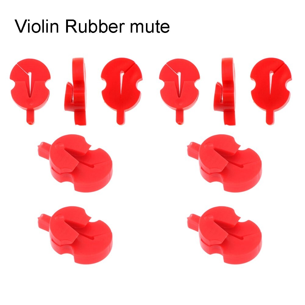 Practice Violin Silencer Set 10PCS Soft Rubber Mutes for Smooth Playing ...