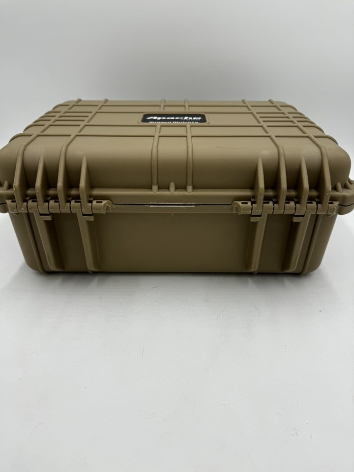 Apache 3800 Weatherproof Protective Hard Case With Full Uncut Foam TAN ...