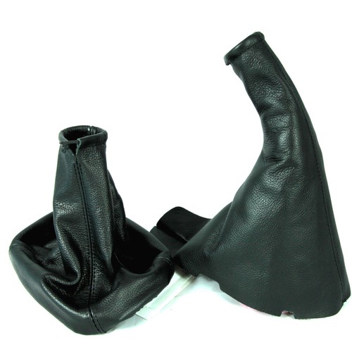 VAUXHALL CORSA C 2000-06 BLACK LEATHER GEAR SHIFT BOOT STICK GAITER ...