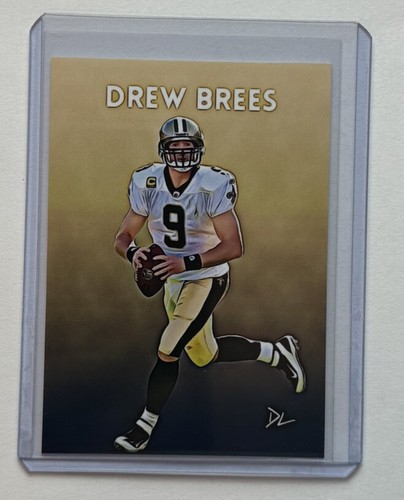Drew Brees Limited Edition Artist Signed "New Orleans Saints" Trading ...