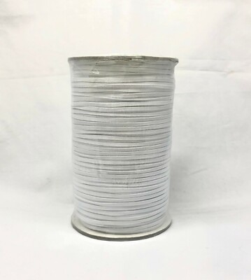 Soft Braided Elastic Band for many application 1/8 inch, 200 Yard OPTIC ...