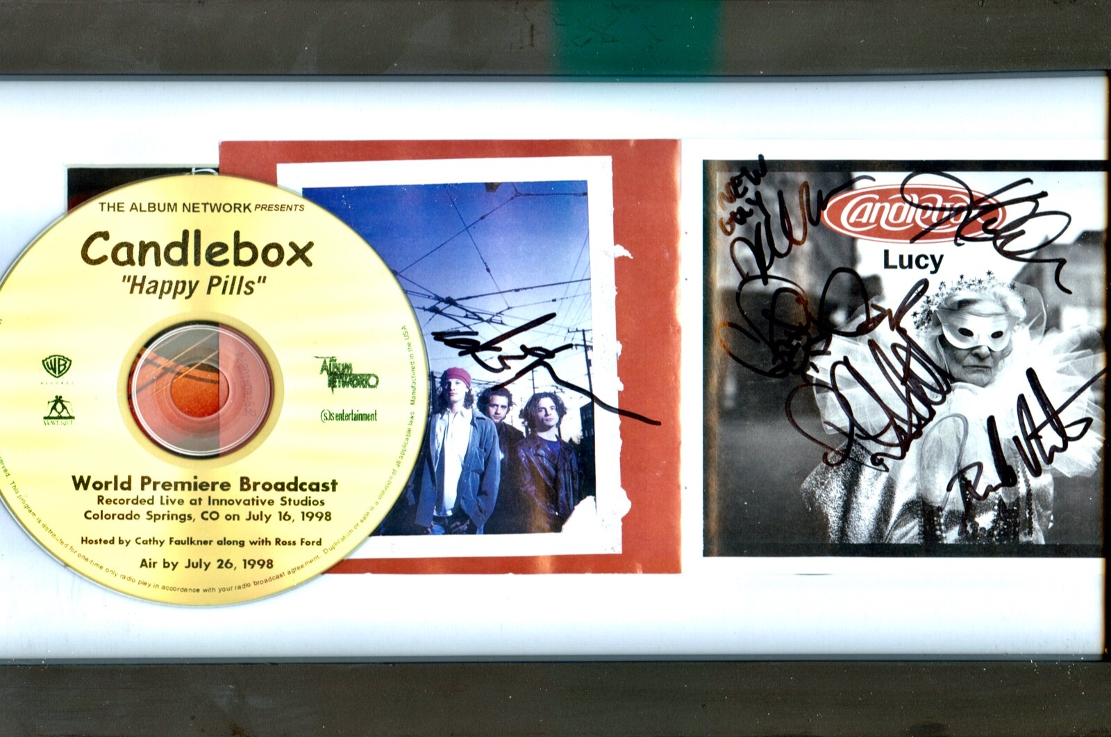 Candlebox "Happy Pills" World Premier Broadcast CD / Autographed "Lucy" CD Cover | eBay