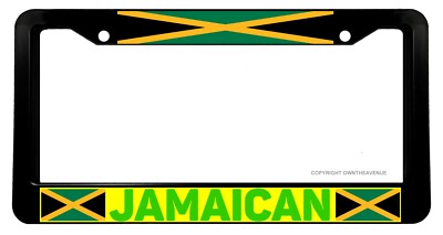 Jamaican Flag Jamaica Yellow V01 Car Truck License Plate Frame | Rear ...