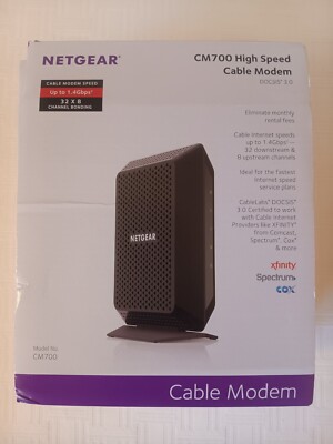 Netgear High Speed Cable Modem CM700-100NAS DOCSIS 3.0 32x8 ...