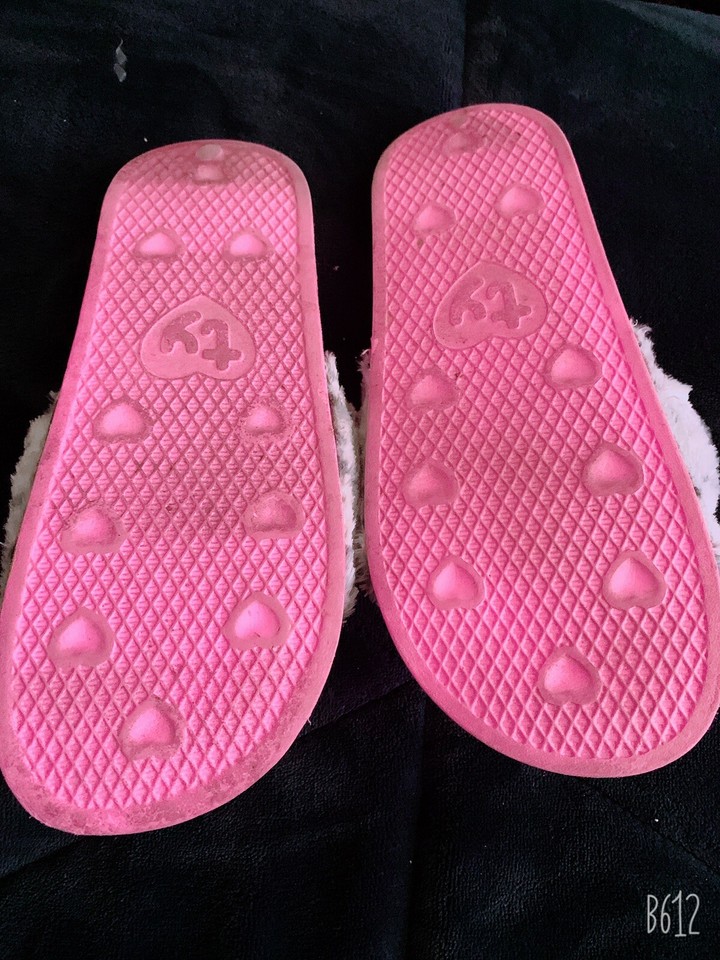 Girls TY Beanie Boo Grey Cat Slide Sandals Shoes Youth Size 4-6 | eBay